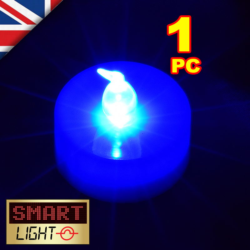 SmartLight Flameless Flickering & Steady Battery LED Tea Light Candles ...