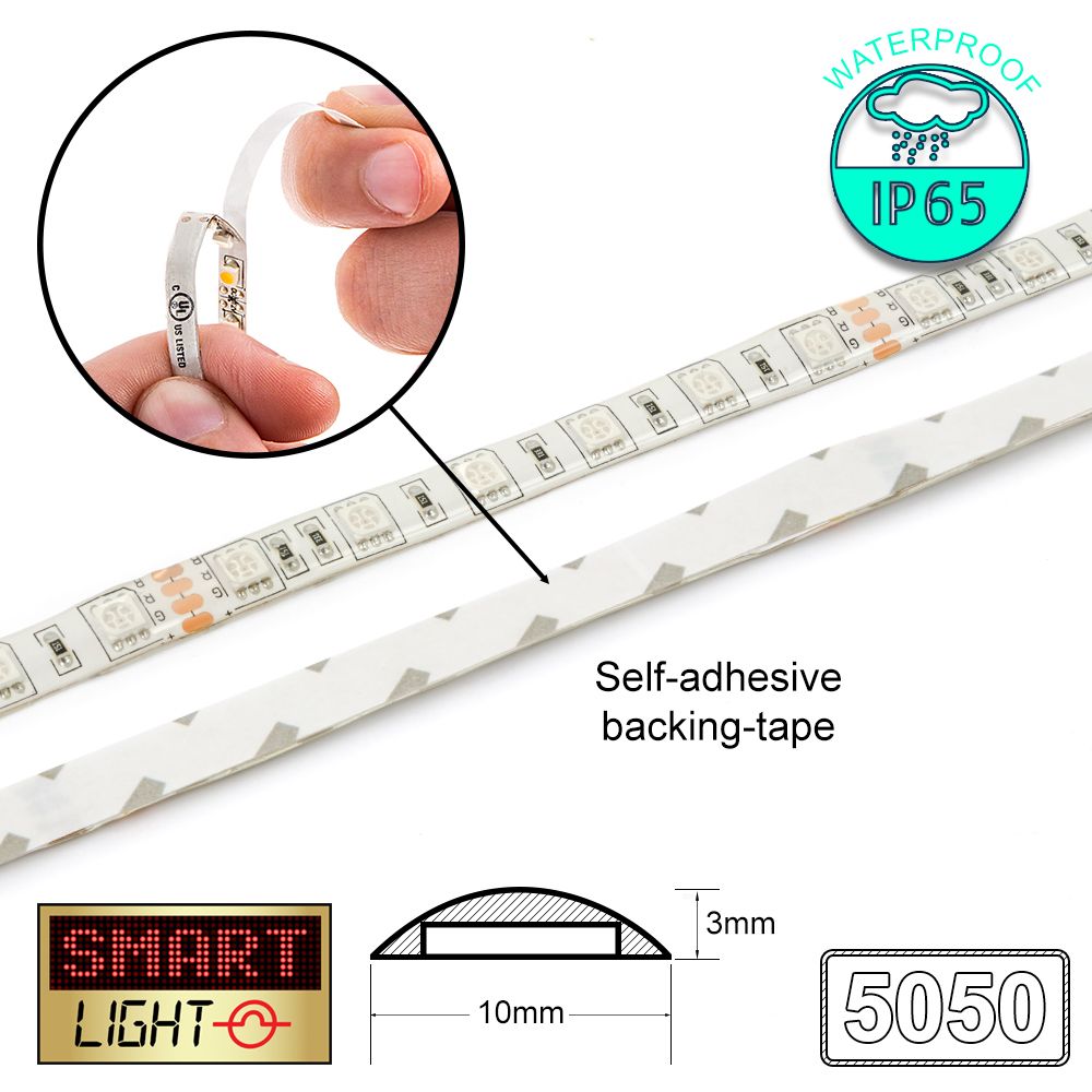 24V/5m SMD 5050 IP65 Waterproof Strip 300 LED- RGB