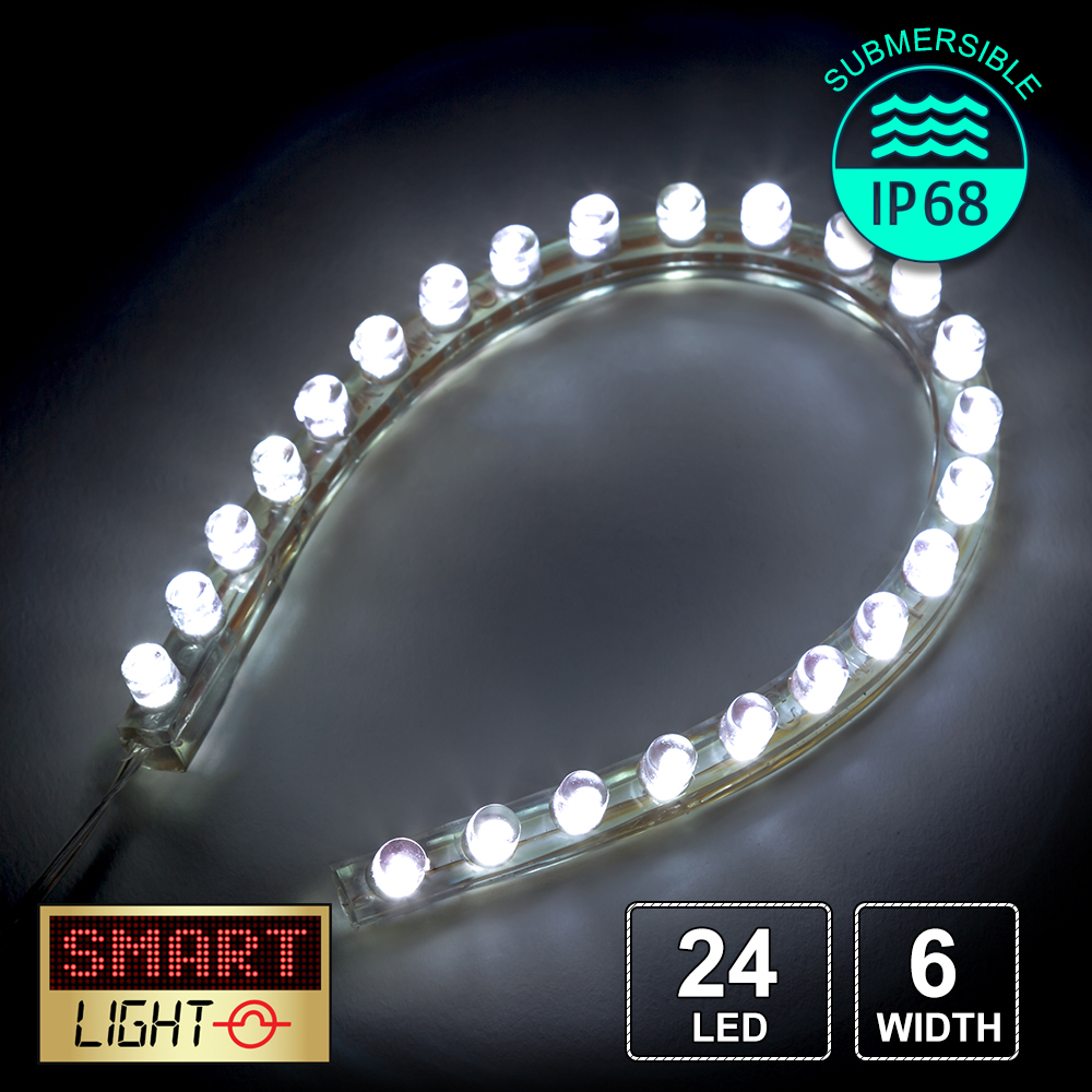 12V IP68 Waterproof Silicon/Rubber Flexible DIP LED Strip Light *Fish ...