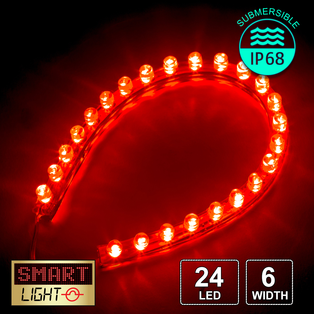 12V IP68 Waterproof Silicon/Rubber Flexible DIP LED Strip Light *Fish ...