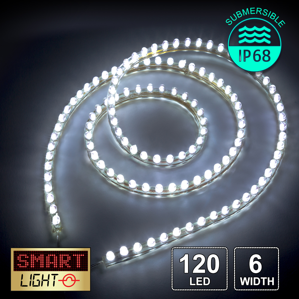 12V IP68 Waterproof Silicon/Rubber Flexible DIP LED Strip Light *Fish ...