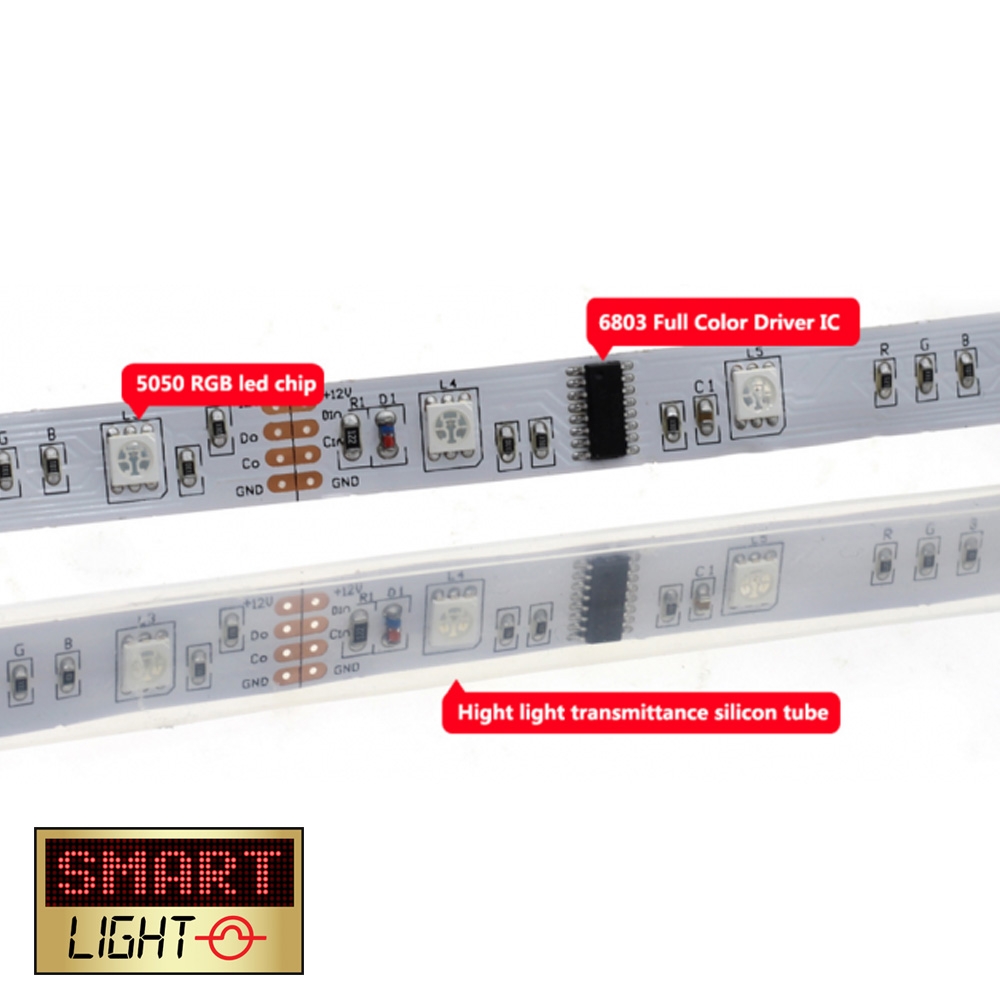 5M Addressable RGB 5050 Magic Dream Color 6803 IC Chip RGB LED Strip ...